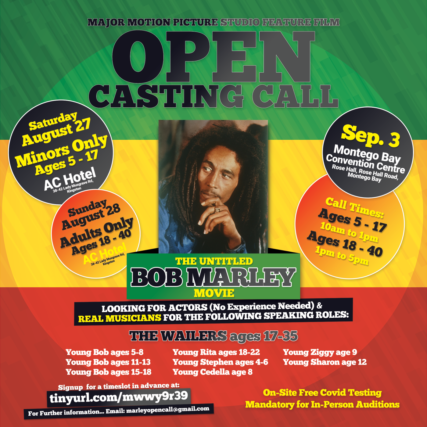 Open Casting For Bob Marley Biopic | The Bob Marley Museum